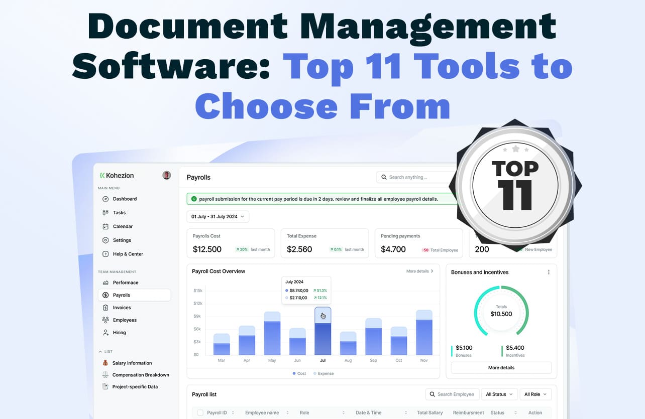 Document Management Software: 11 Best Solutions for You!